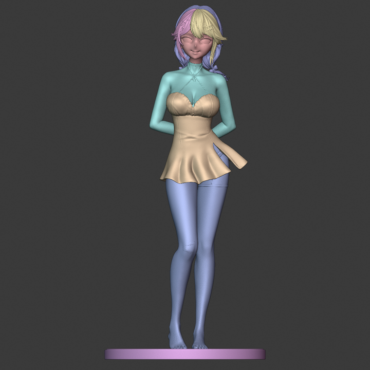 3D Printable Kaneko Lumi fan art by VoidFigures